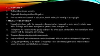 Basic services to Urban poors(BSUP) | PPTX