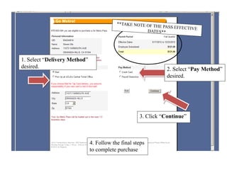 Bus pass instructions | PPTX