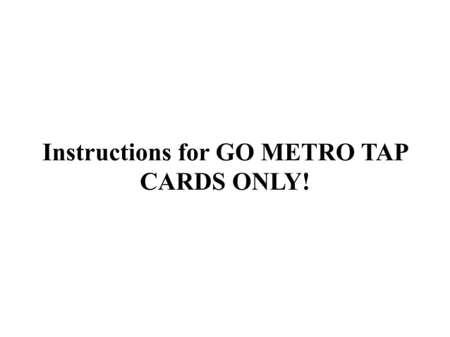 Bus pass instructions | PPTX | Rail Travel | Travel Type