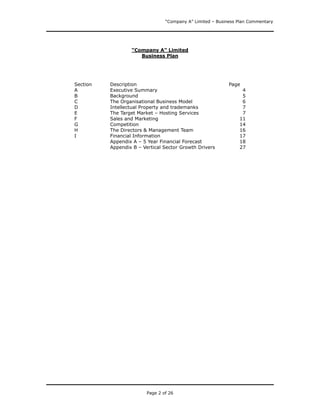 Business Plan Sample - Great Example For Anyone Writing a Business Plan ...