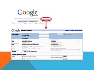 Busqueda avanzada con google | PPT