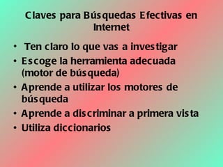 Busqueda efectiva internet | PPT
