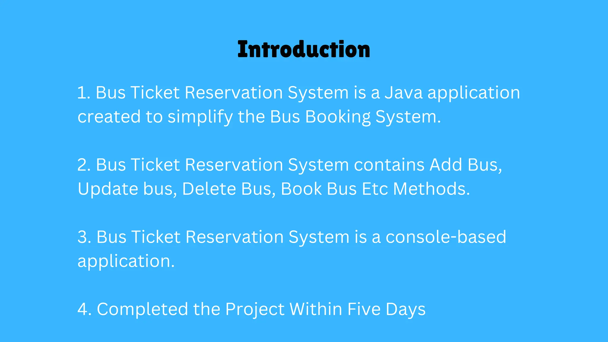 Bus Reservation System and Bus management system | PPT