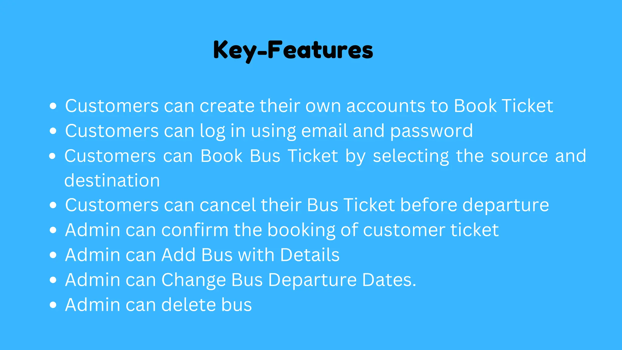 Bus Reservation System and Bus management system | PPT