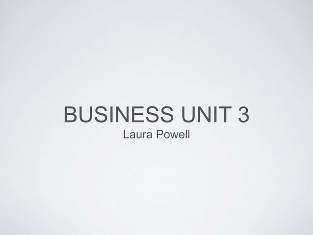 Business Unit 3 Revision AQA | PPT