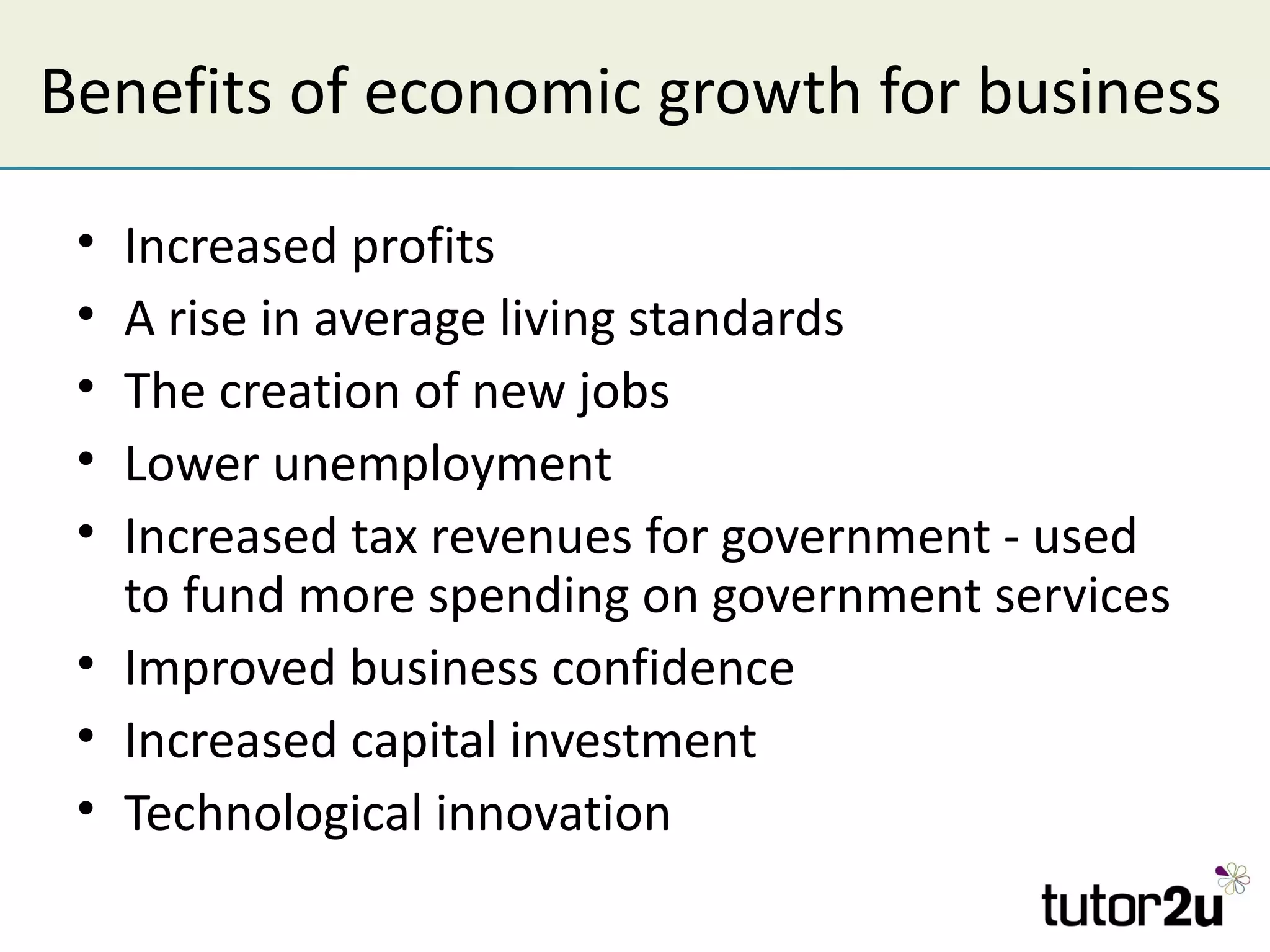 The Business Cycle and Economic Growth | PPT