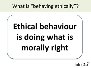 Business Ethics | PDF | Business | Business and Finance