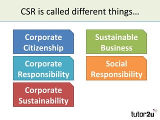 Business & Corporate Social Responsibility | PPT