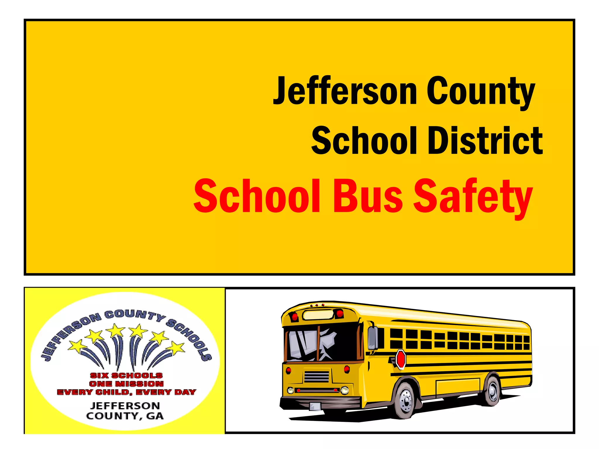 Bus Safety PowerPoint | PPT