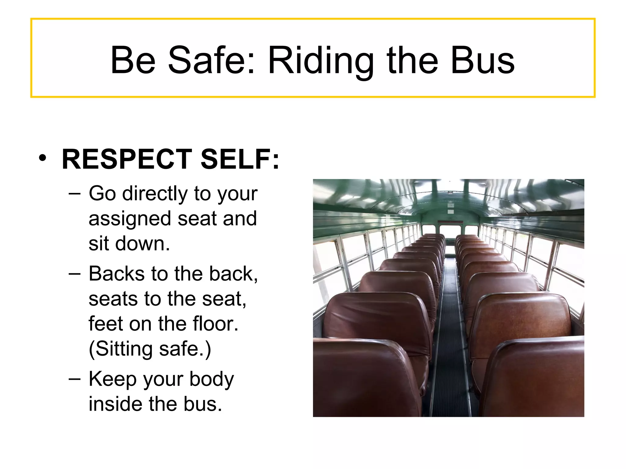 Bus Safety PowerPoint | PPT