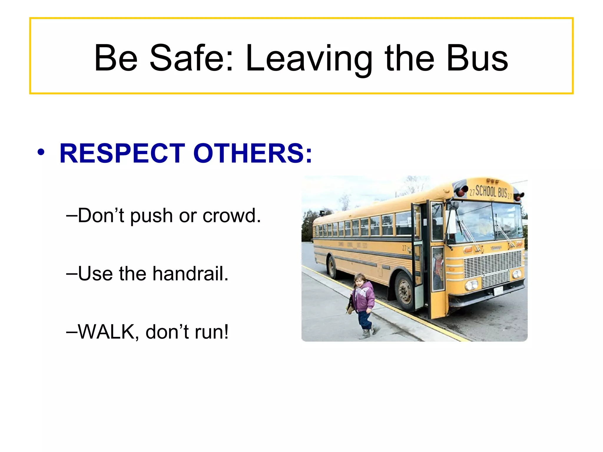 Bus Safety PowerPoint | PPT