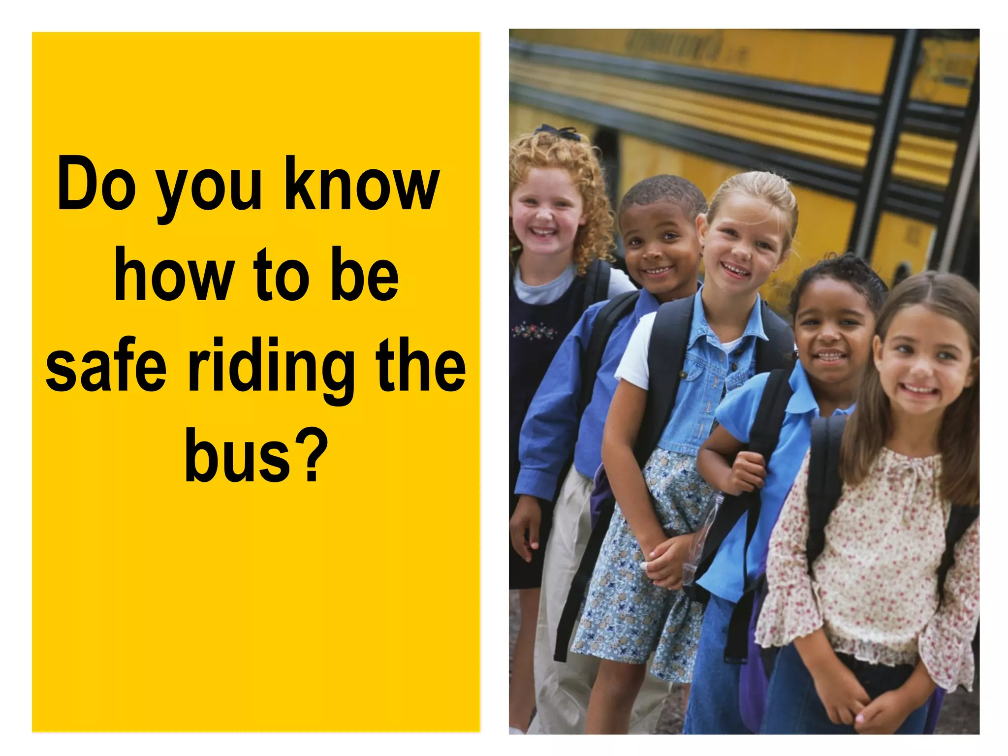 Bus Safety PowerPoint | PPT