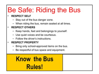 Bus Safety PowerPoint | PPT