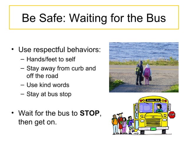 Bus Safety PowerPoint | PPT