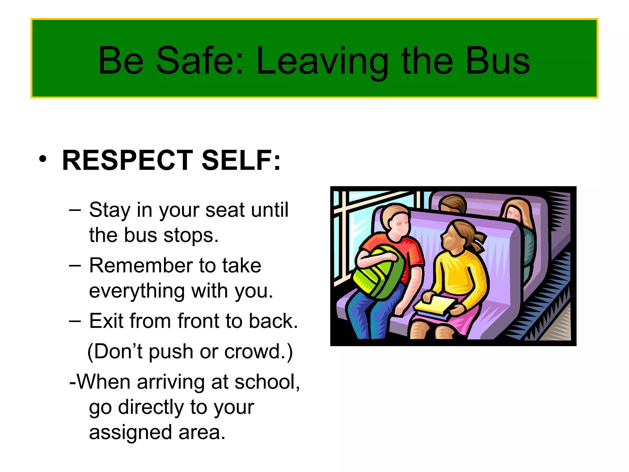 Bus safety powerpoint | PPT