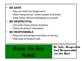 Bus safety powerpoint | PPT