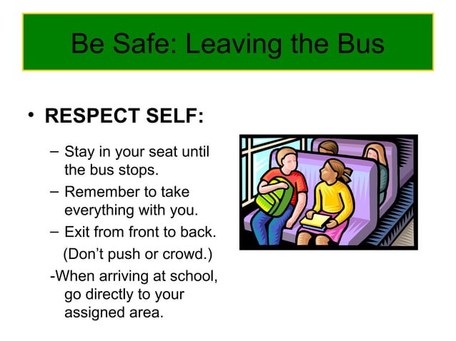 Bus safety powerpoint | PPT | Travel Preparation and Advice | Travel