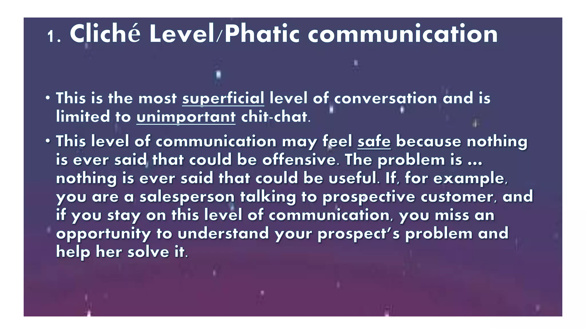 Levels of Communication | PPTX