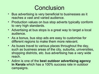 Bus shelter advertising | PPT | Advertising Industry | Industries