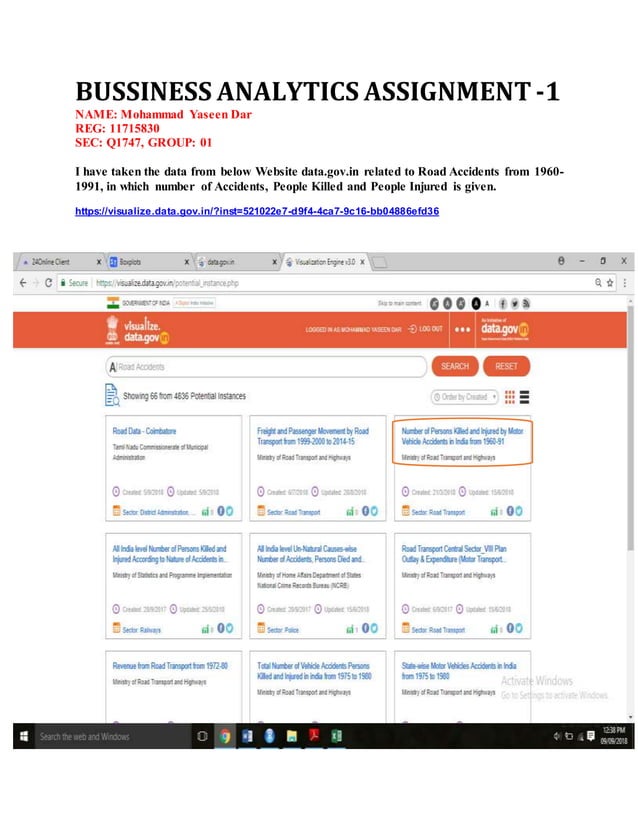 Bussine Analytics assignment ( Histogram, pie chart, bar chart etc) | PDF