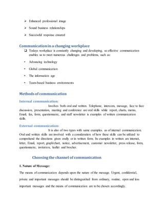 Bussiness communication | DOCX