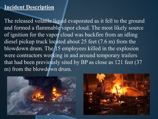 Accidental Short Report on Texas City Refinery Explosion 2005