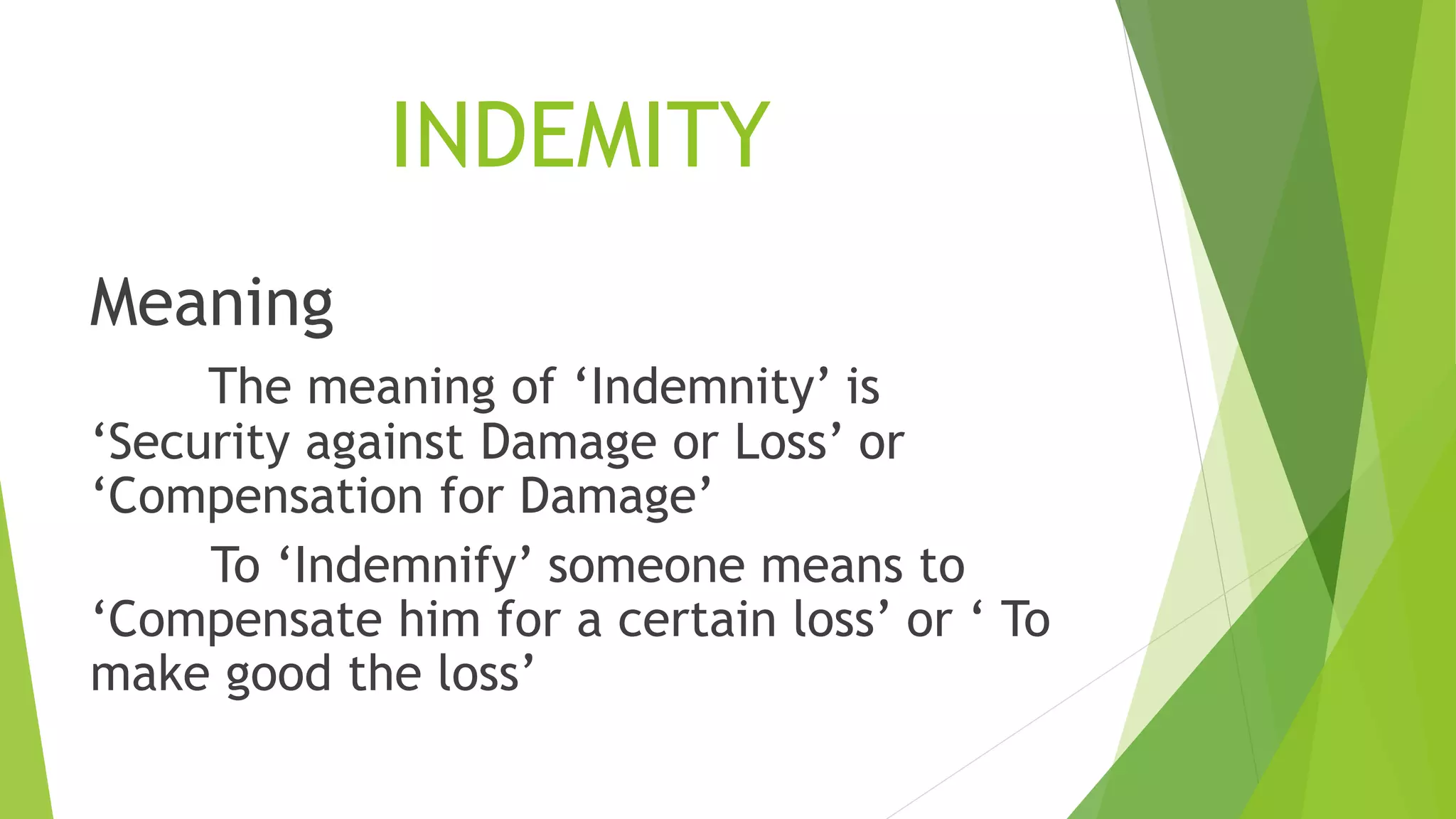 Indemity | PPTX