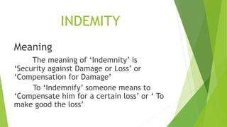 Indemity | PPTX