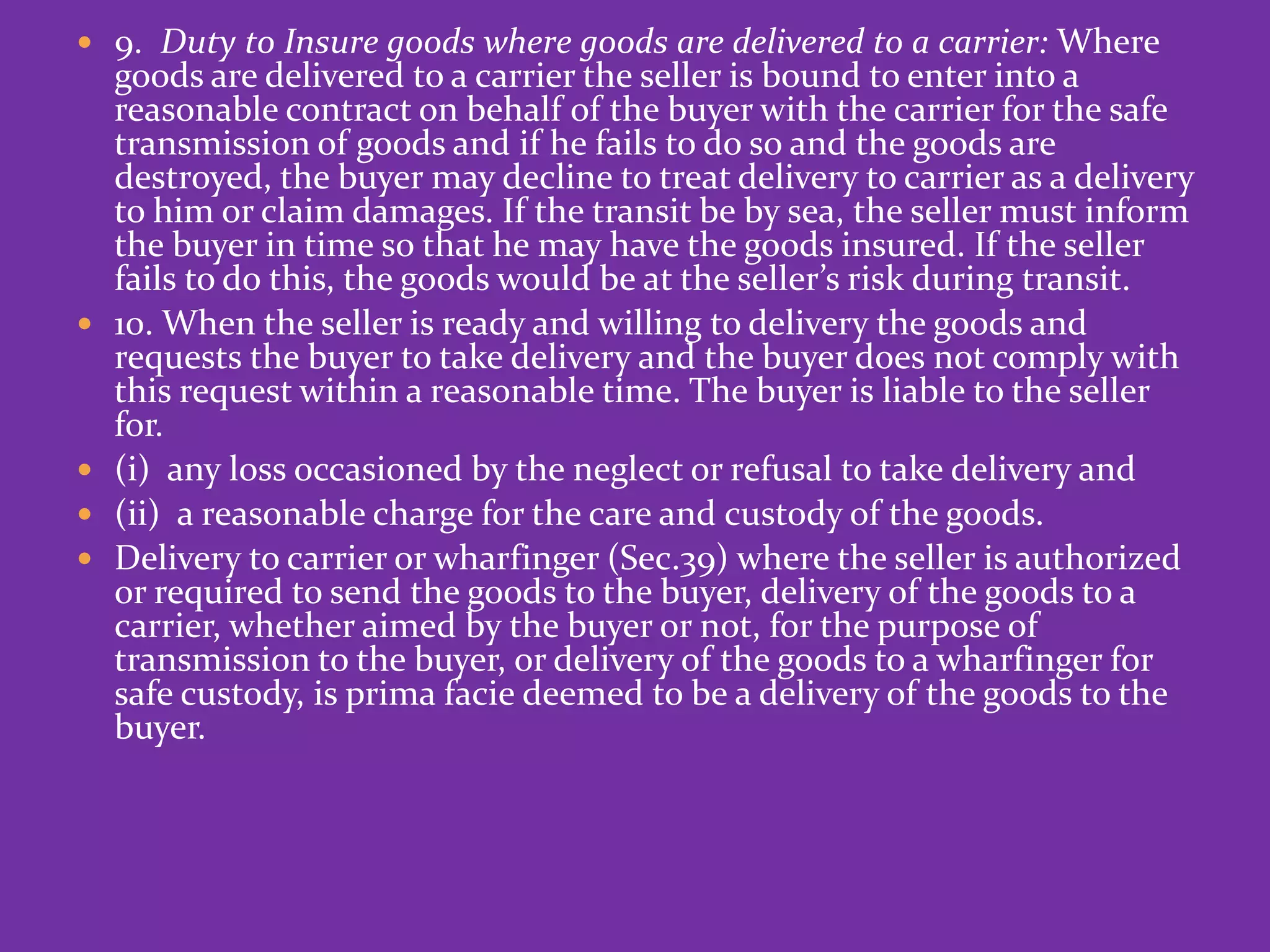 AUCTION SALE AND DELIVERY OF GOODS | PPTX