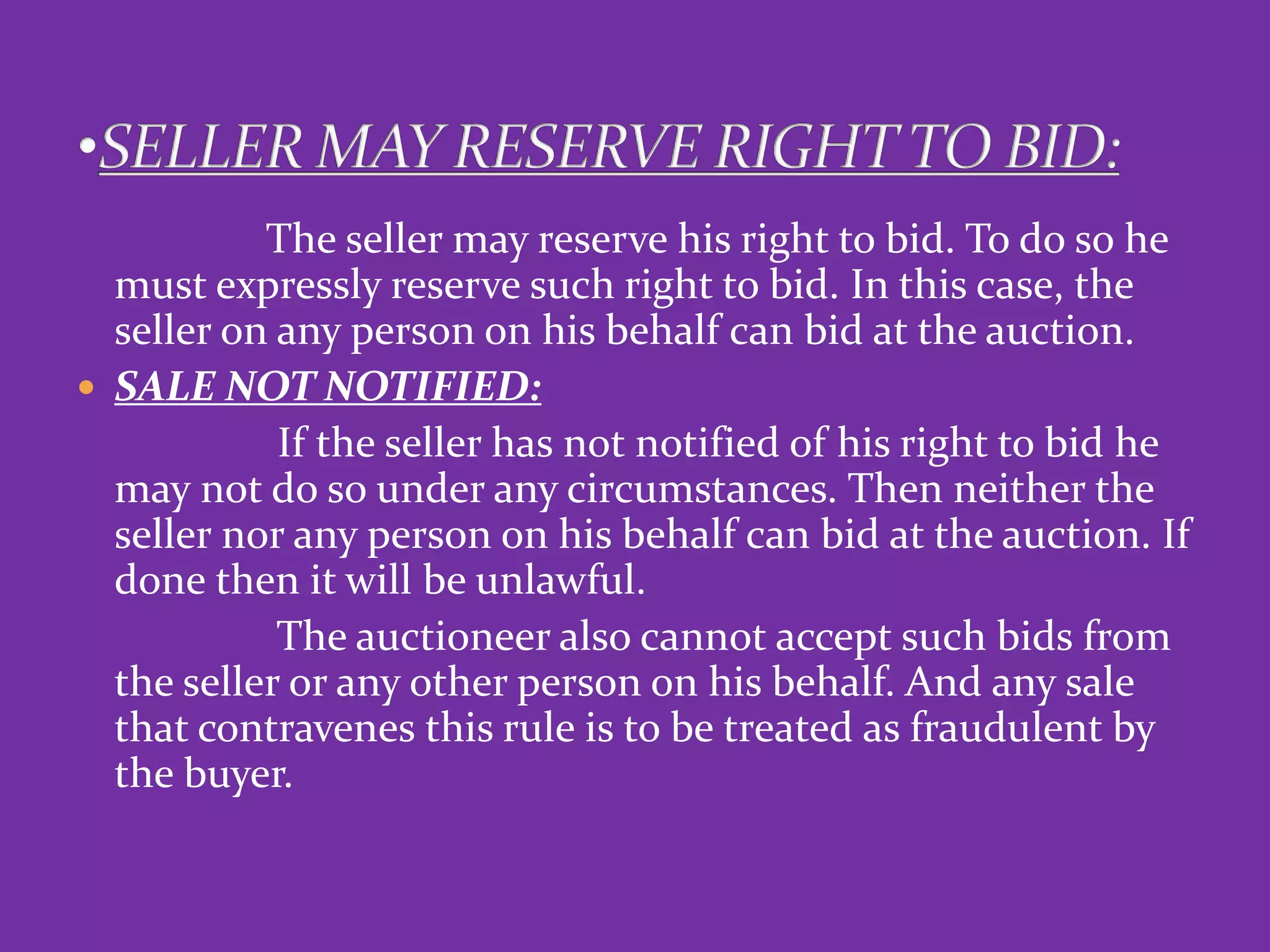AUCTION SALE AND DELIVERY OF GOODS | PPTX