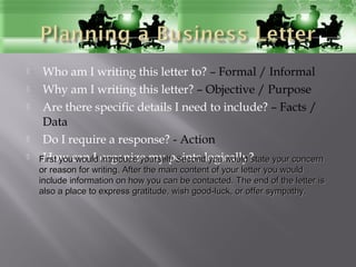 Bussiness letter | PPT