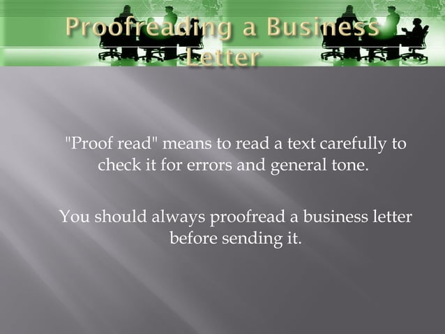 Bussiness letter | PPT