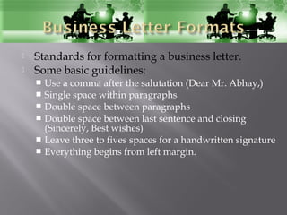 Bussiness letter | PPT