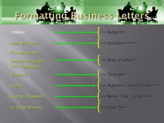 Bussiness letter | PPT