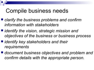 Bussiness needs | PPT