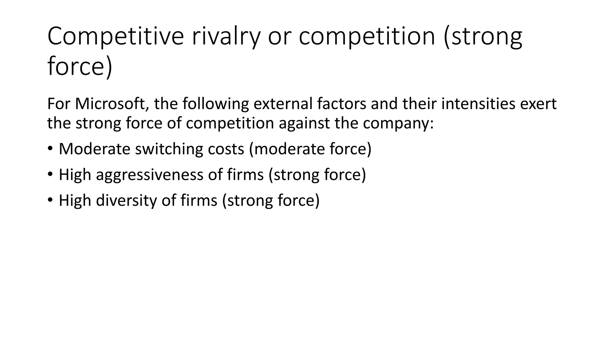 Bussiness strategy formulation -Microsoft | PPTX