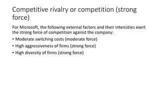 Bussiness strategy formulation -Microsoft | PPTX