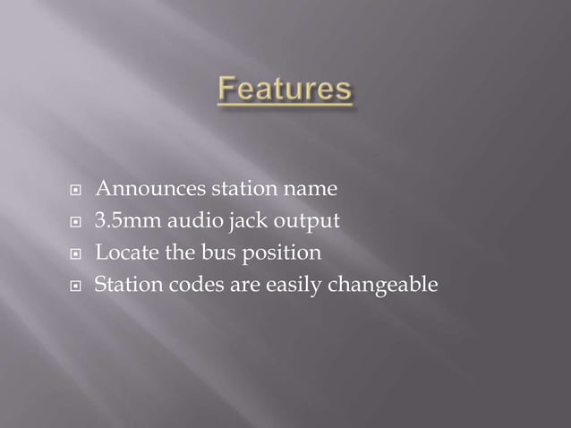 Bus station identification | PPT