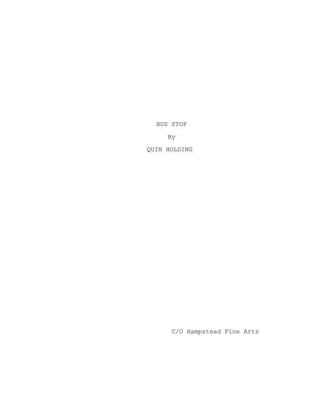 Bus stop first draft | PDF