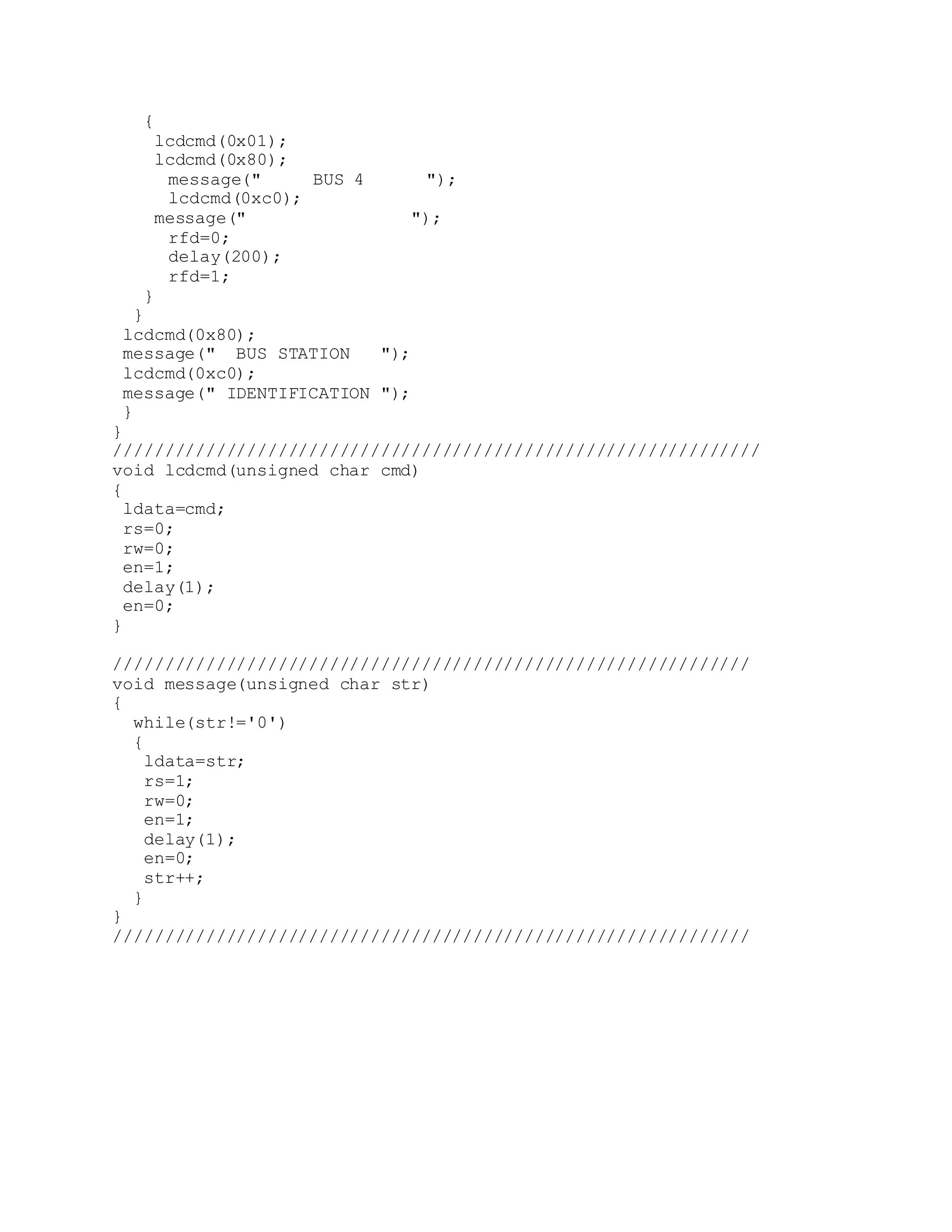 Bus stop announcement system | DOCX
