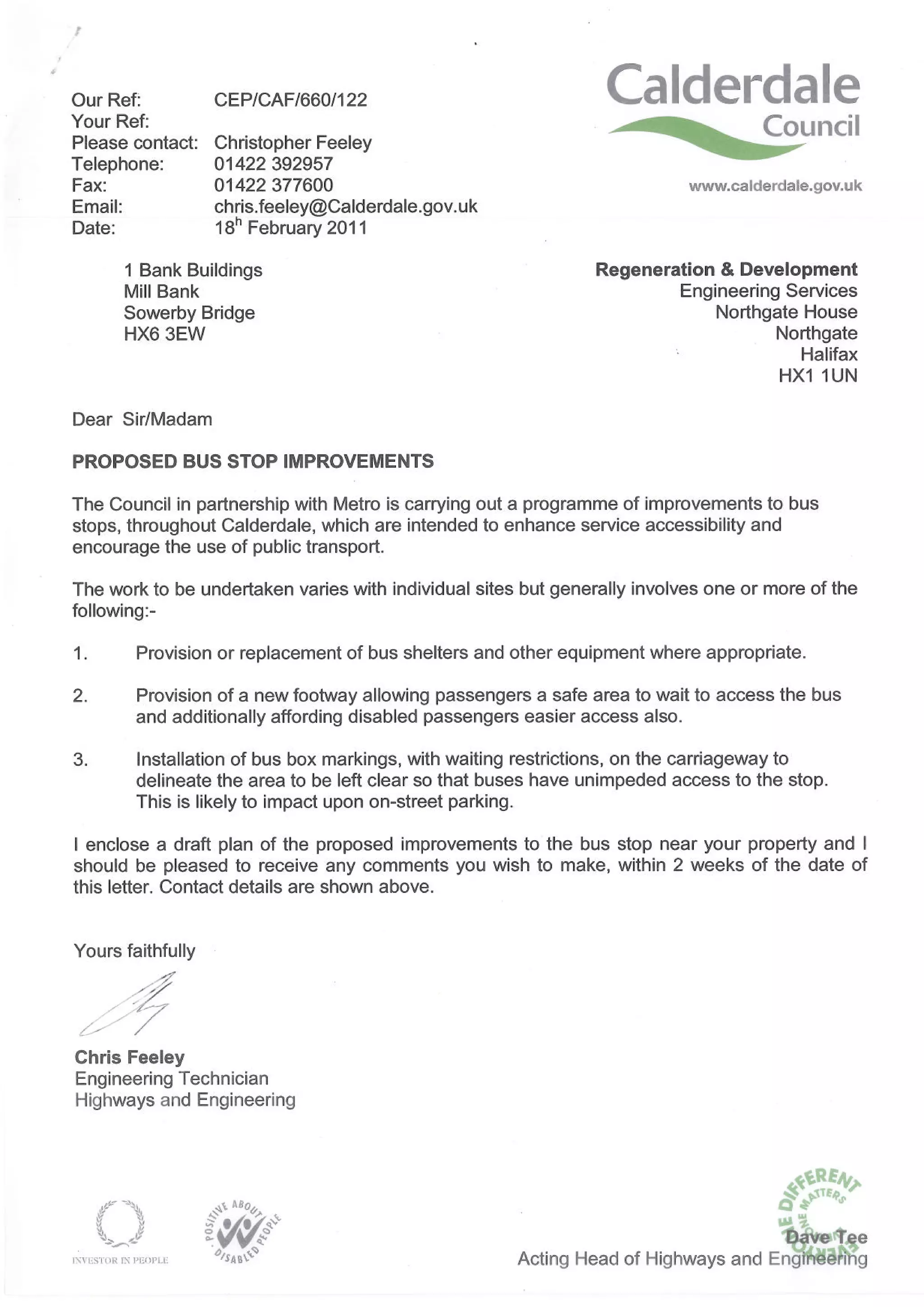 Proposed Bus Stop | PDF