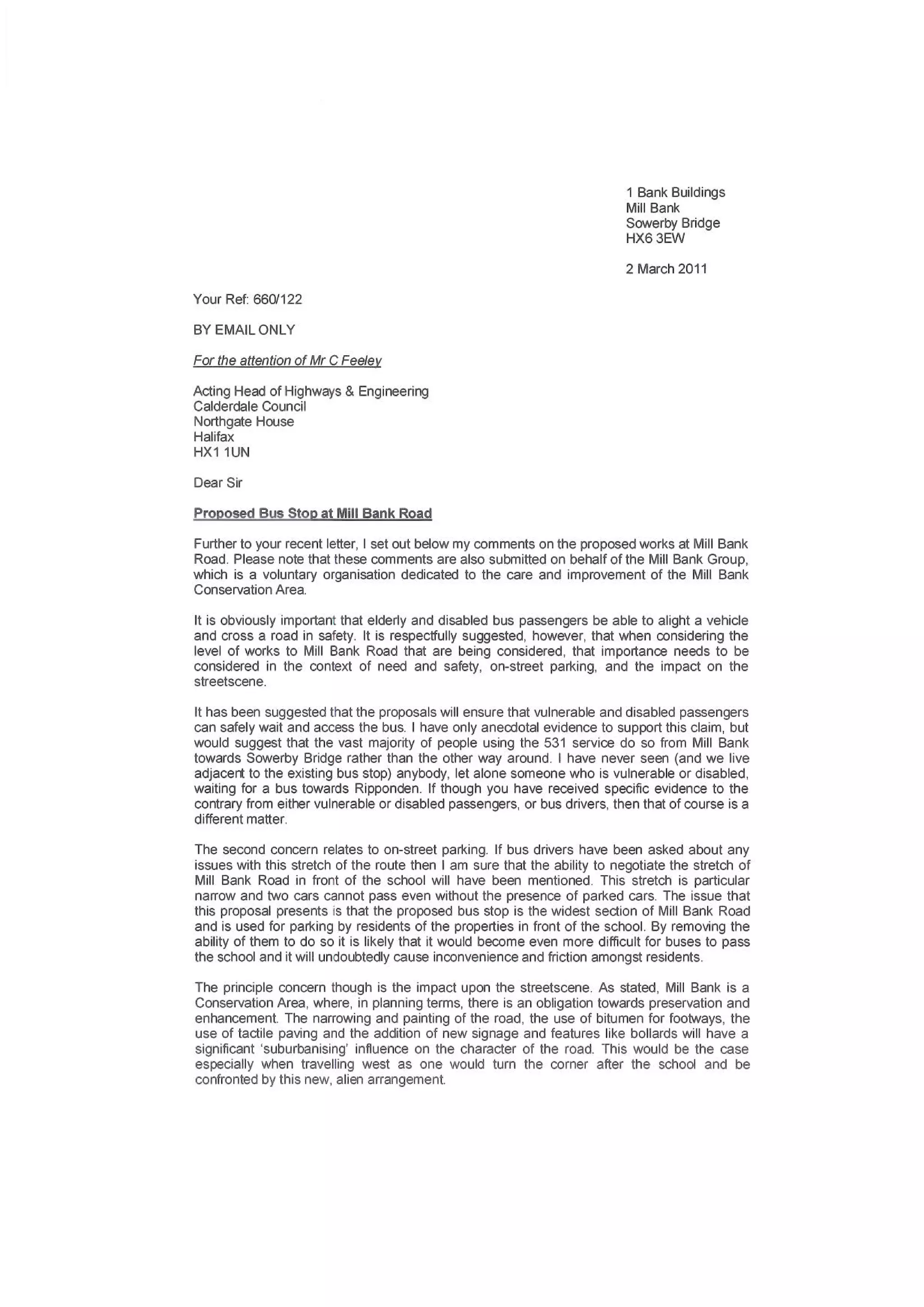 Proposed Bus Stop | PDF