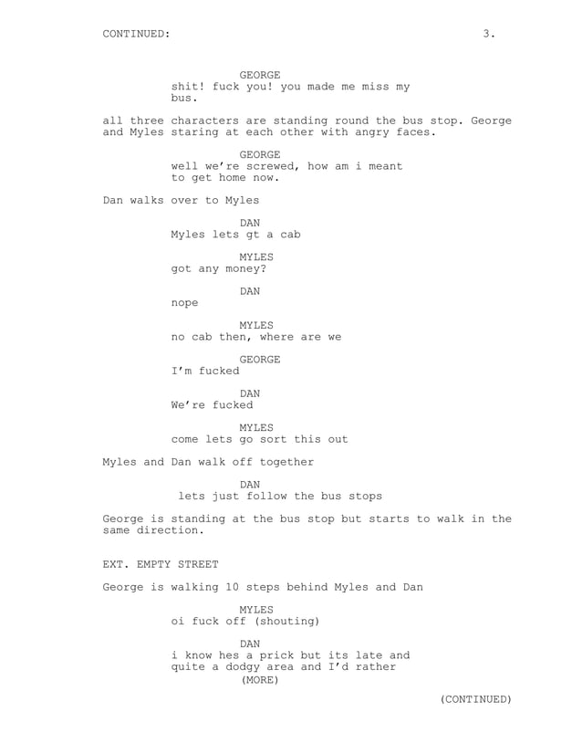 Bus stop script draft 2 | PDF