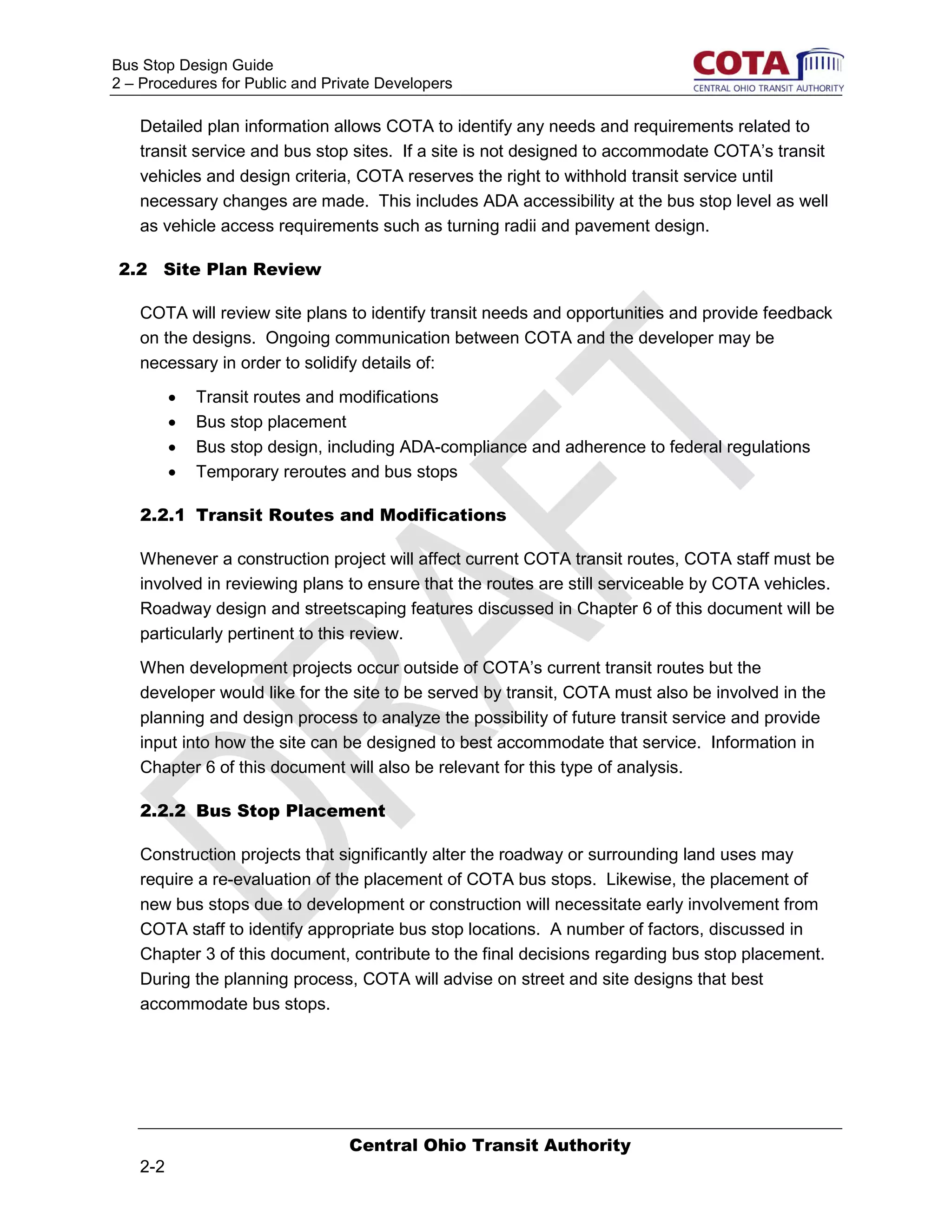 Bus stop standards_manual_draft_final_sept18-2013 | PDF