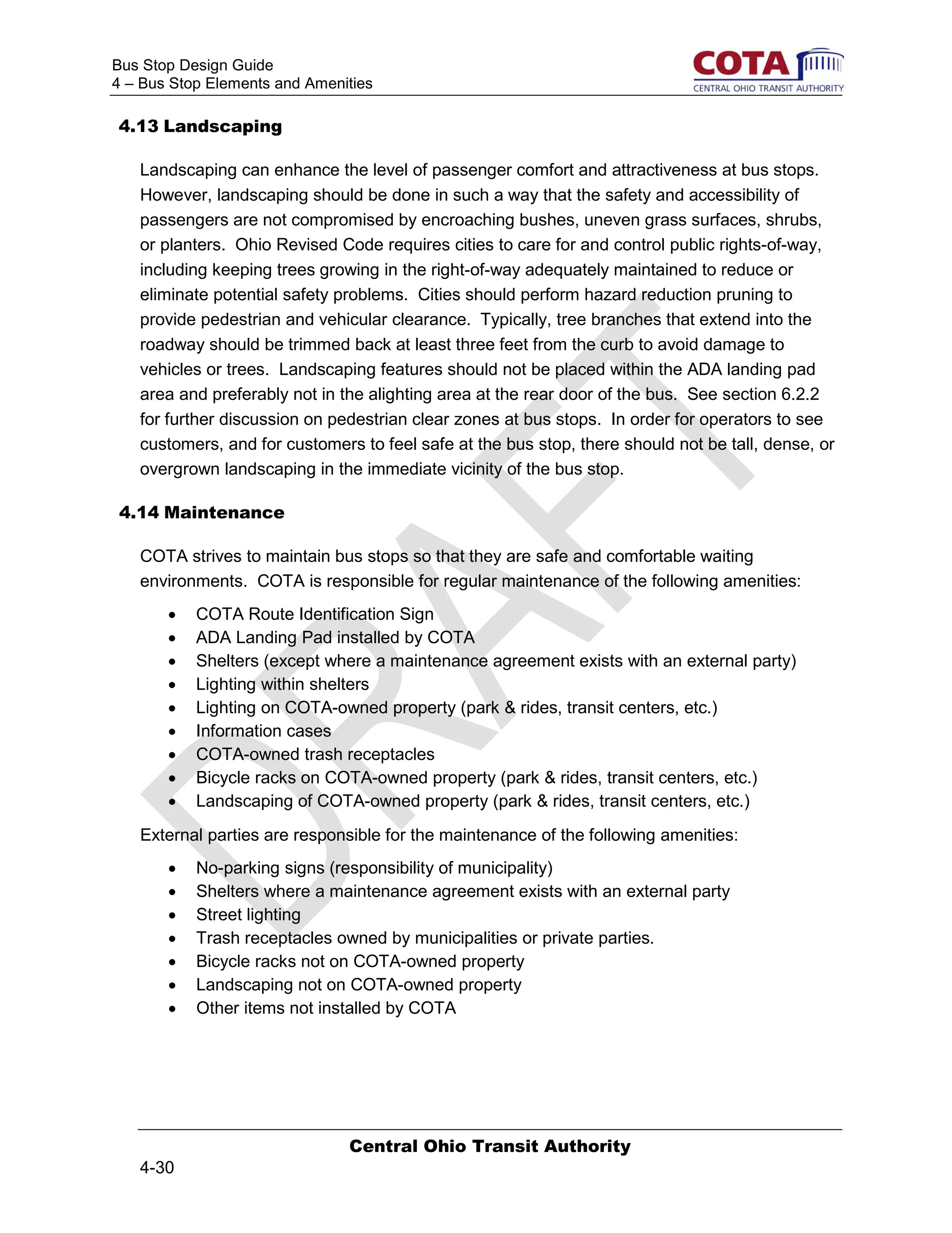 Bus stop standards_manual_draft_final_sept18-2013 | PDF