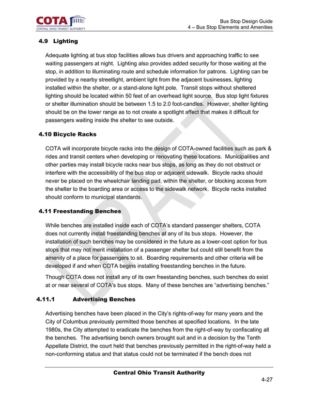 Bus stop standards_manual_draft_final_sept18-2013 | PDF