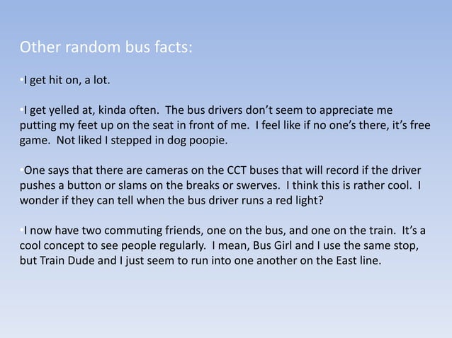 Bus Stories | PPT