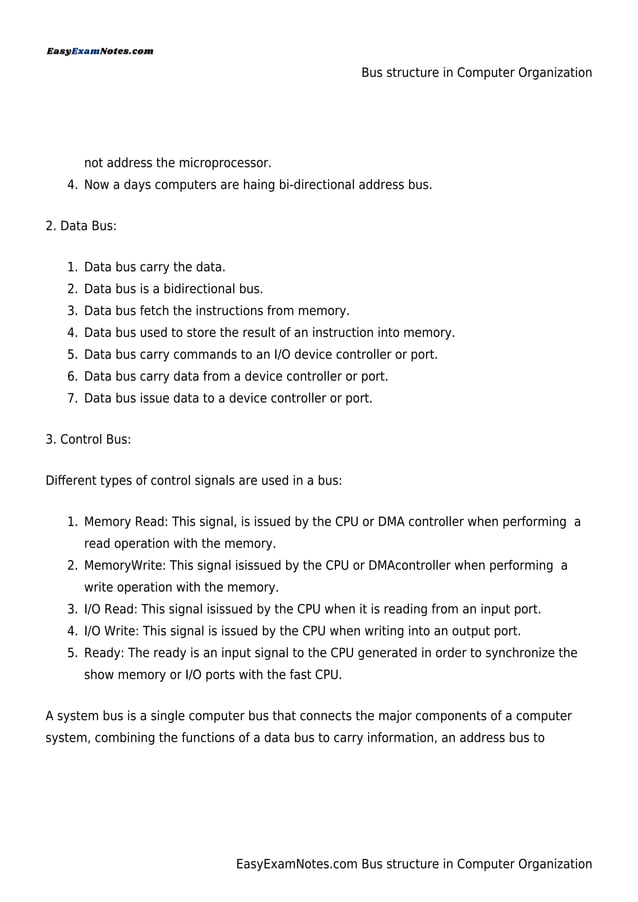 Bus structure in Computer Organization.pdf | Computing | Technology & Computing