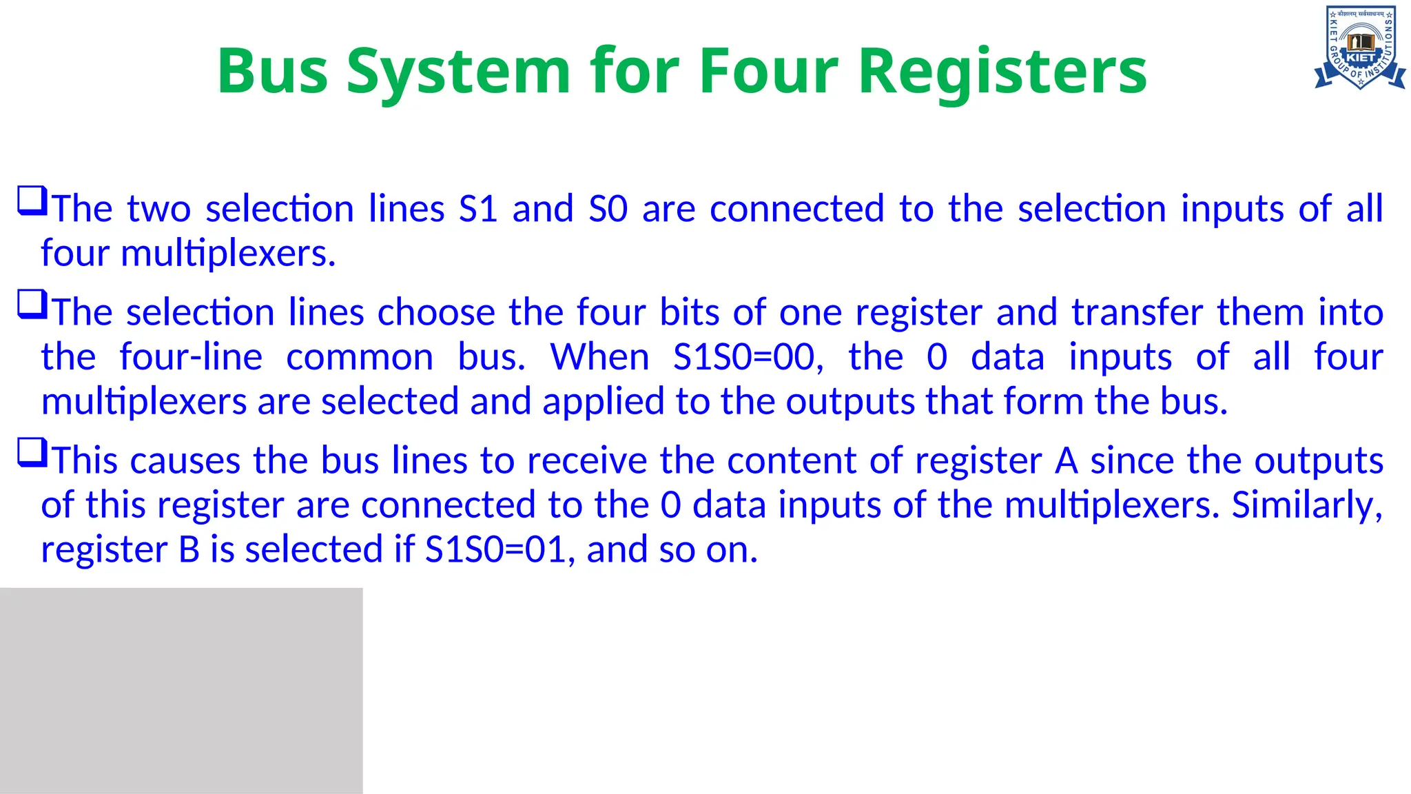 Bus system using Multiplexer in COA .ppt