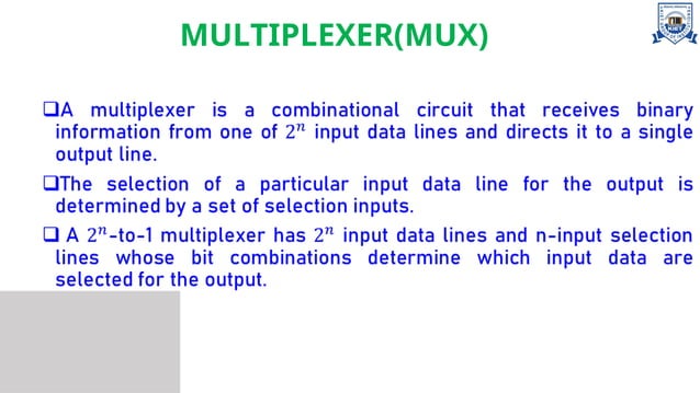 Bus system using Multiplexer in COA .ppt